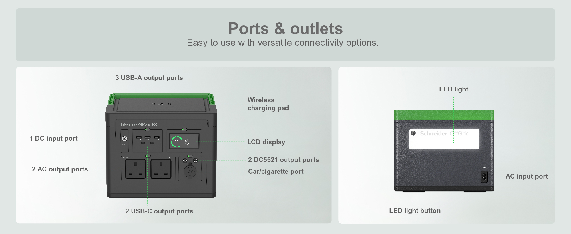 Buy APC PPS500-UK Schneider OffGrid Portable Power Station 500