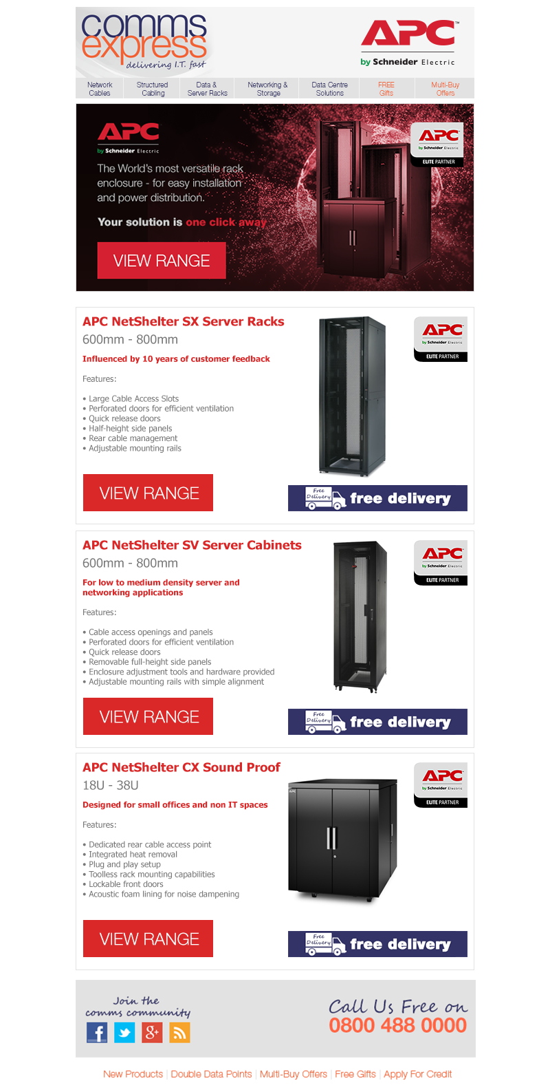 Your versatile rack solution from APC is just one c...