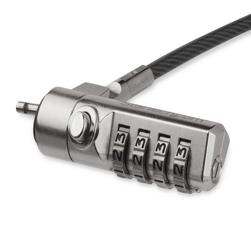 Buy StarTech LTLOCK4D 6.5ft (2m) Laptop Cabl... | Comms Express